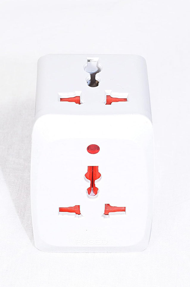 RR 3 Way Multi Plug Adapter Socket Universal Travel Adaptor (5 Piece)