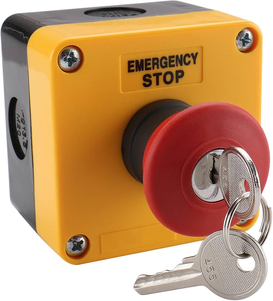 Emergency Push Button With Box&Key